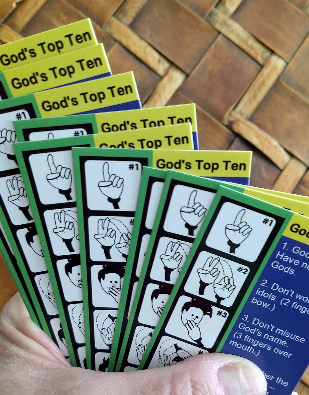 Ten Commandments Bookmarks: God's Rules for Children - Pack of 10 - Etsy