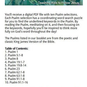 Psalms Word Search Puzzle: KJV Bible Activity (PDF Pattern) - Etsy