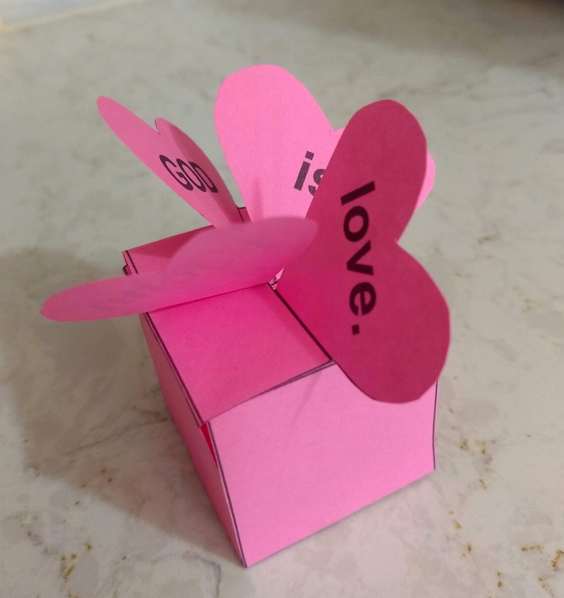 Valentine's Day Craft Heart Box Printable, Sunday School God's Love DIY ...