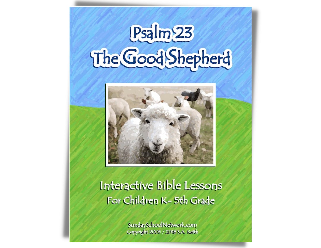 Psalm 23 Bible Lesson Plan: Good Shepherd, Children's Ministry (digital ...