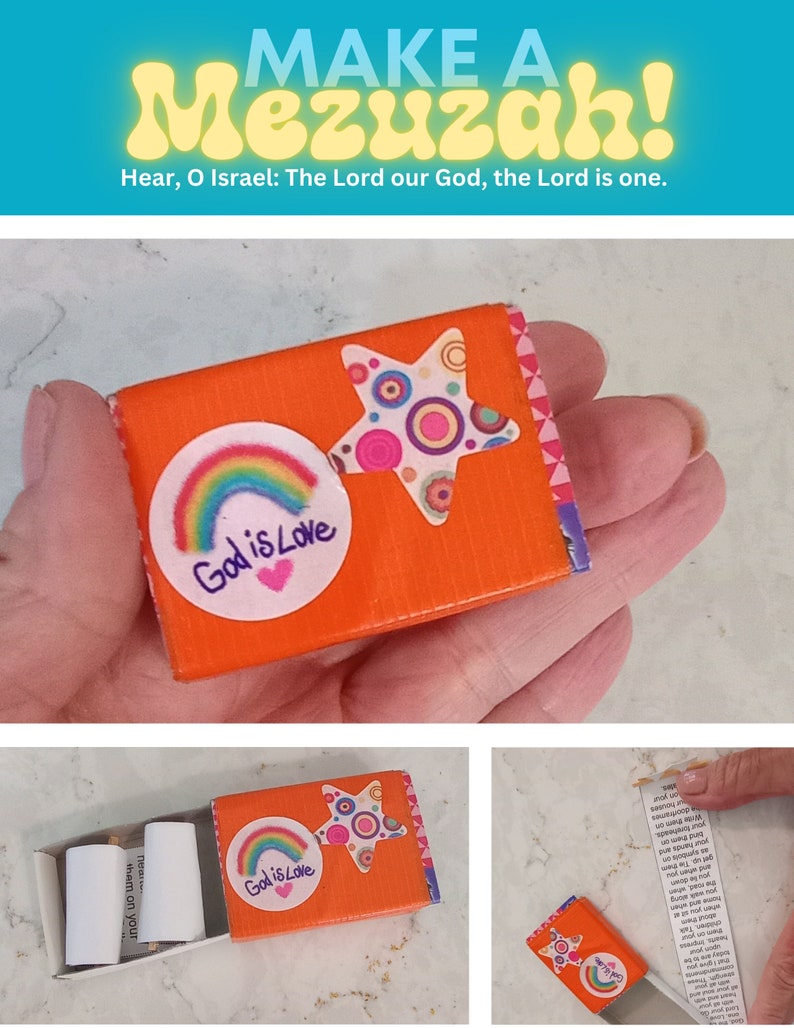 Bible Crafts Mezuzah DIY | Shema Hear, O Israel | Make a Mezuzah ...