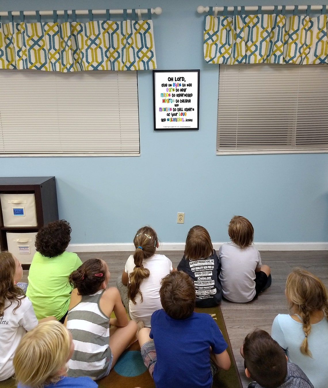 Prayer for Children Printable Poster: Sunday School Classroom Decor ...