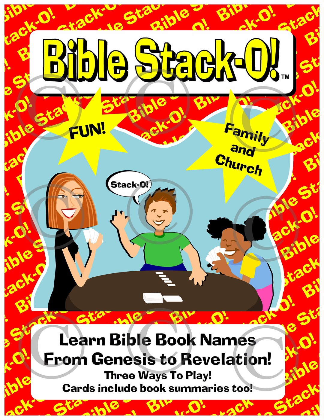 Bible Card Game Family Game Night Books of the Bible - Etsy