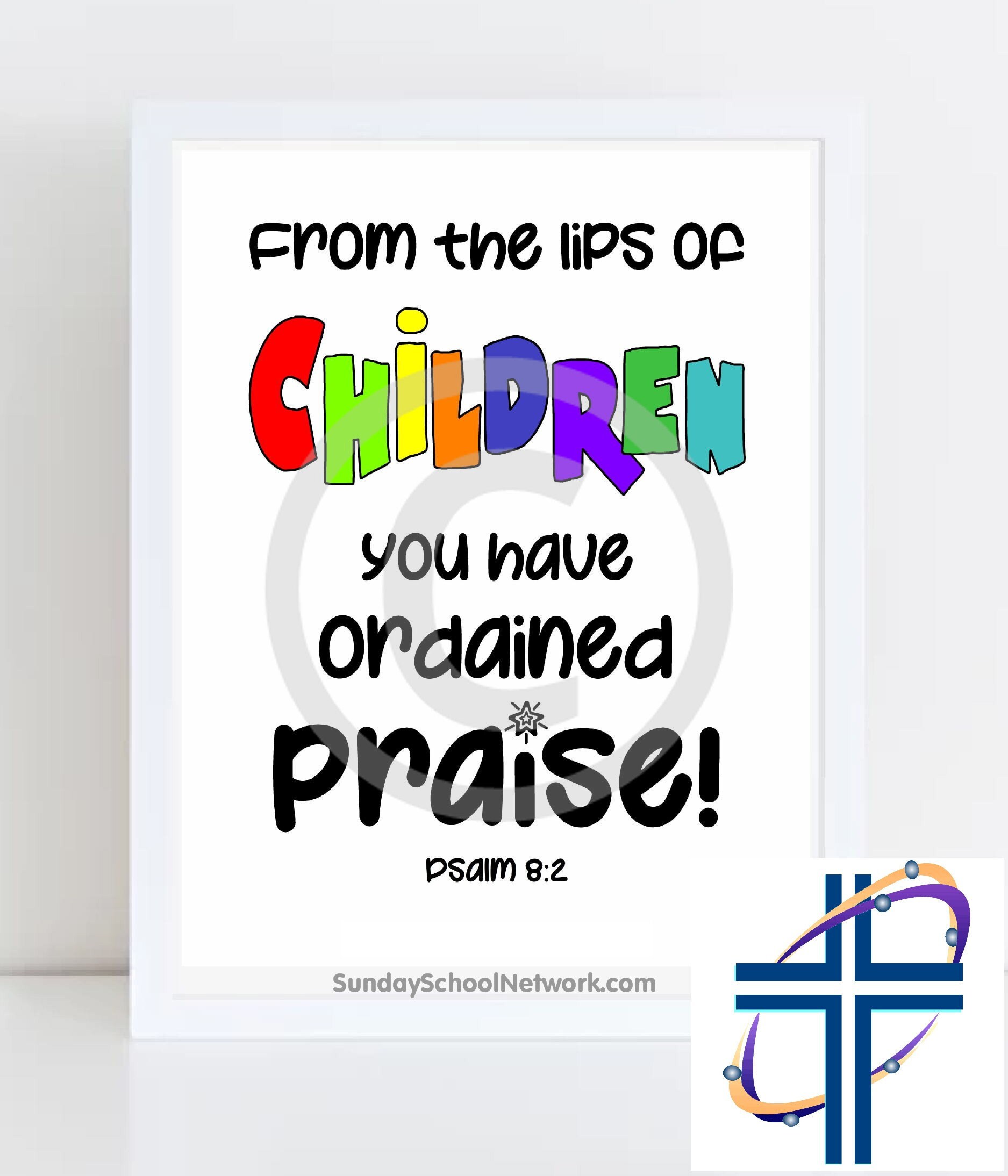 Children's Praise, Choir Room Printable Poster, WALL ART, Praise Music ...