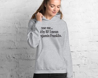 Adult Hoodie / Benjamin Franklin Original Gangsta - Etsy
