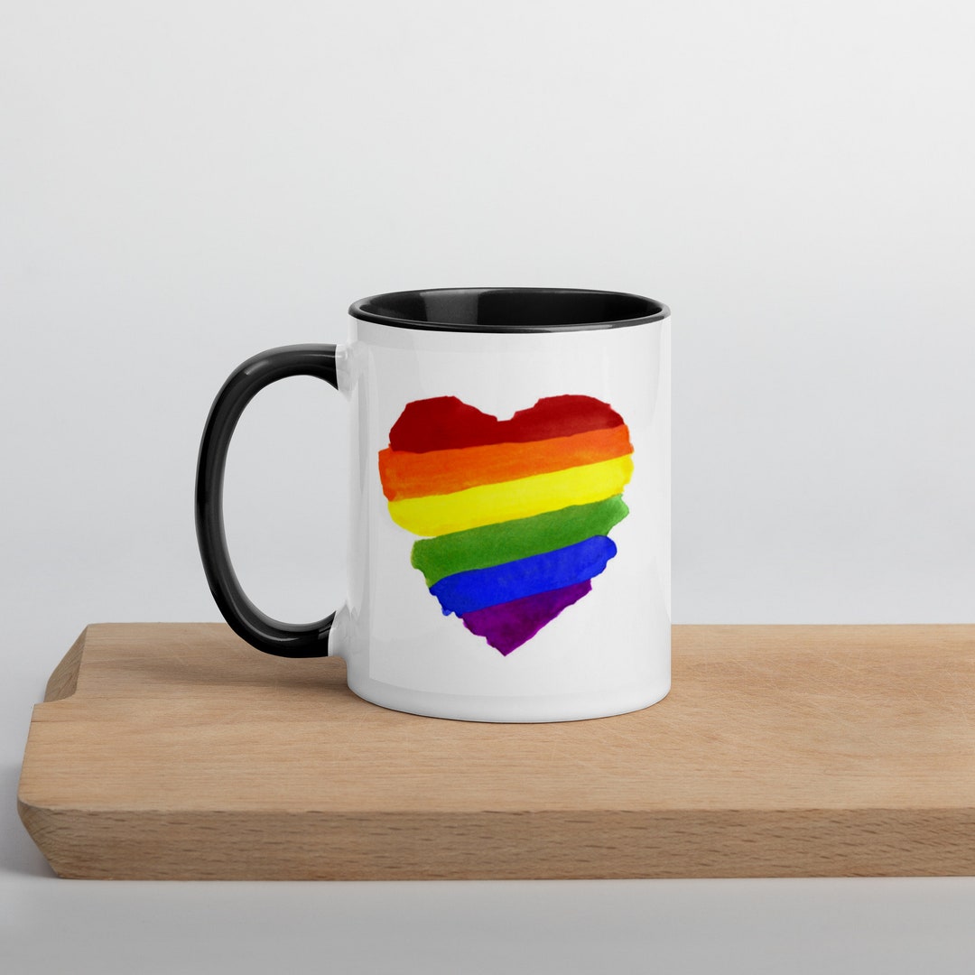 Love is Love Mug With Color Inside - Etsy