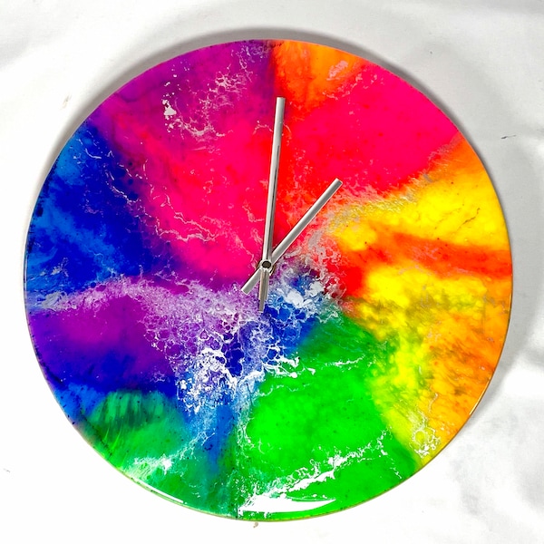 Neon Wall Clock - Etsy