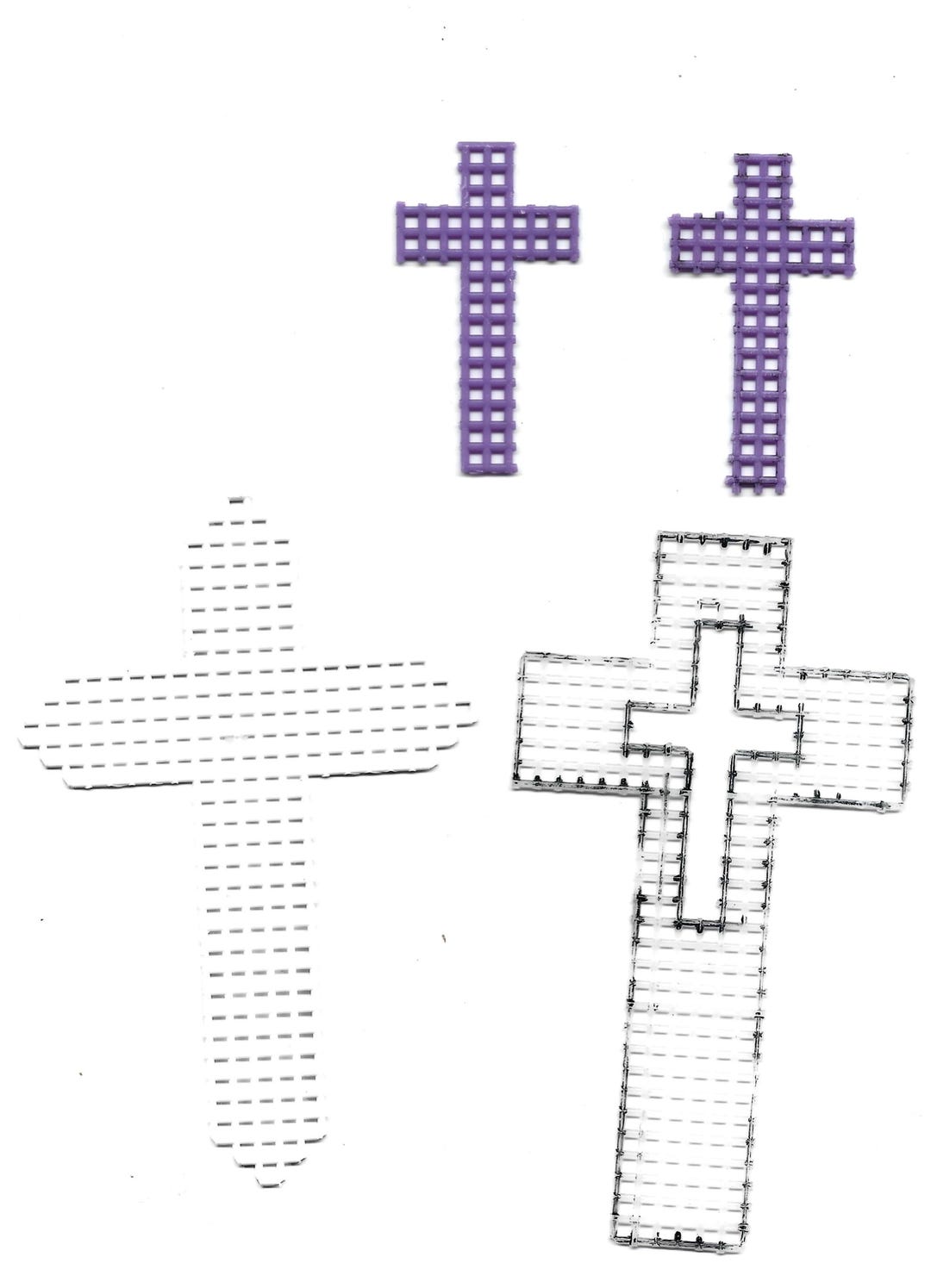 Unstitched Cross Shaped Plastic Canvas Shapes - Etsy
