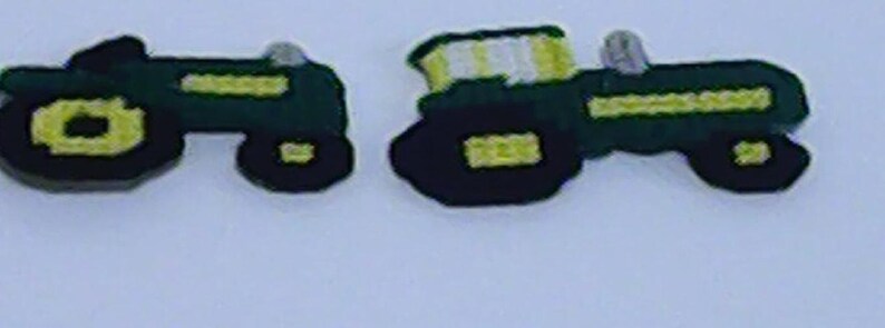 Handmade Plastic Canvas John Deere Tractor Refrigerator Magnets - Etsy