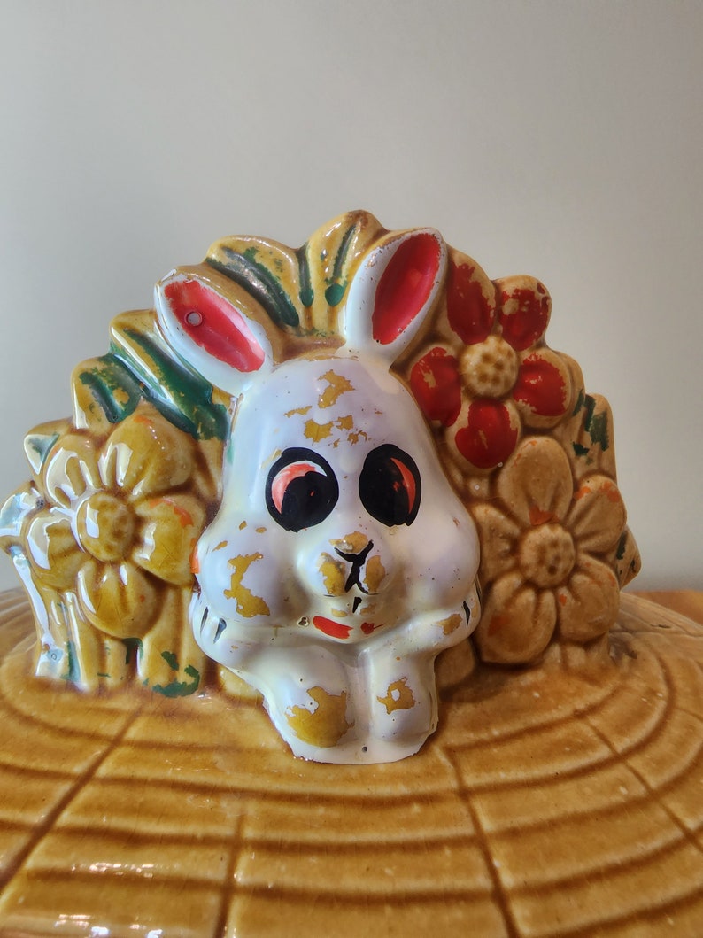 Vintage 1960s Bunny House Cookie Jar - Etsy
