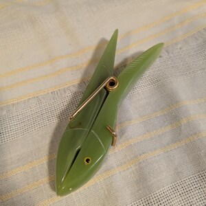 Extremely RARE Bakelite and Catalina Clip Fish Paper Clip - Clothes Pin ...