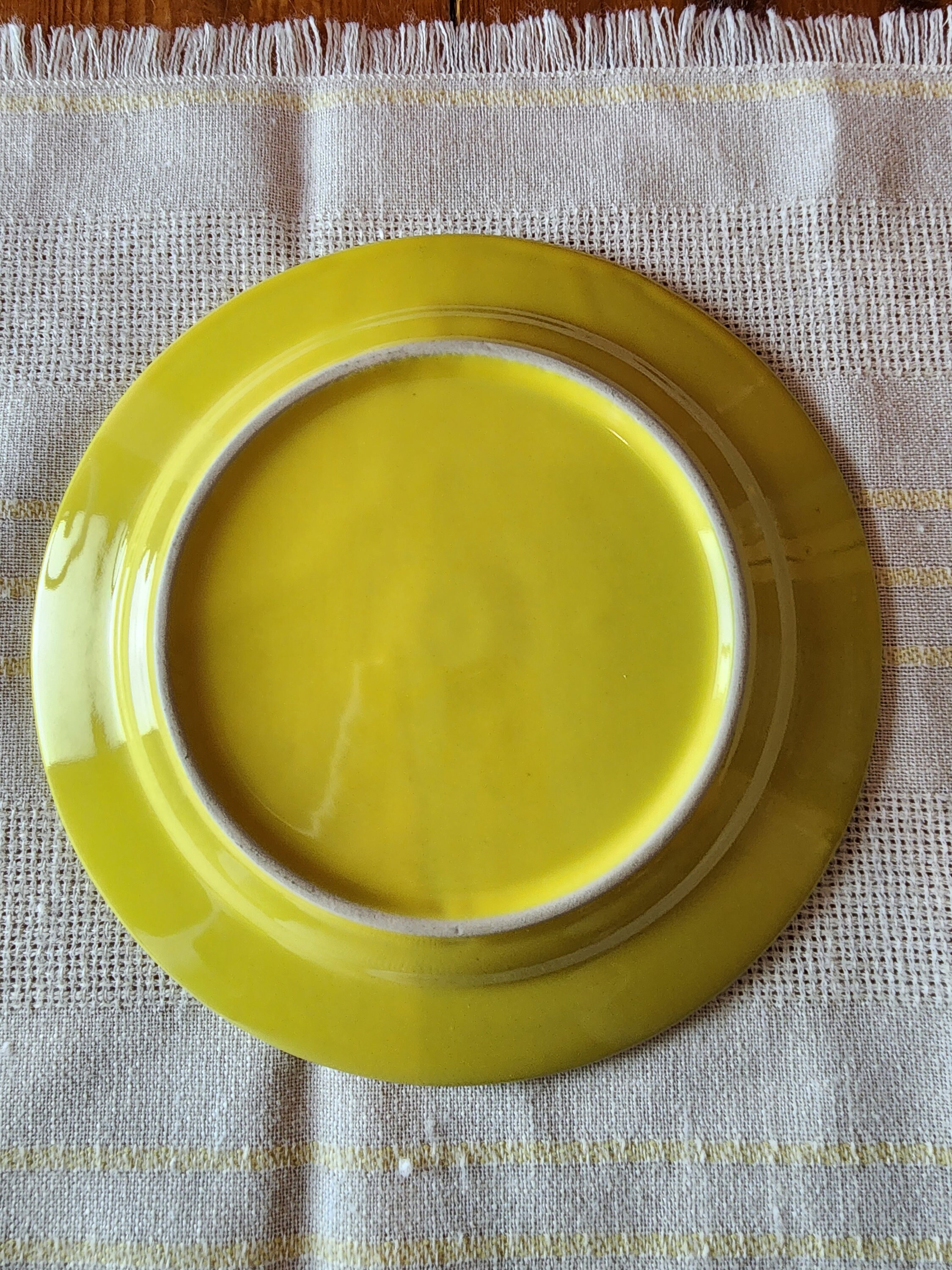 Yellow Ceramic Smiley Face Plate - Etsy