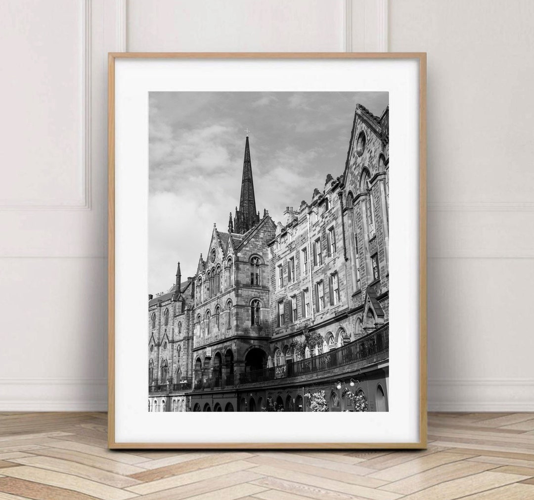 Edinburgh Printable Wall Decor Edinburgh Architecture Black - Etsy