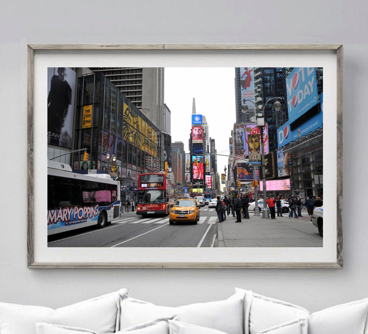 Times Square Digital Download, Colourful New York Printable Poster, NYC ...