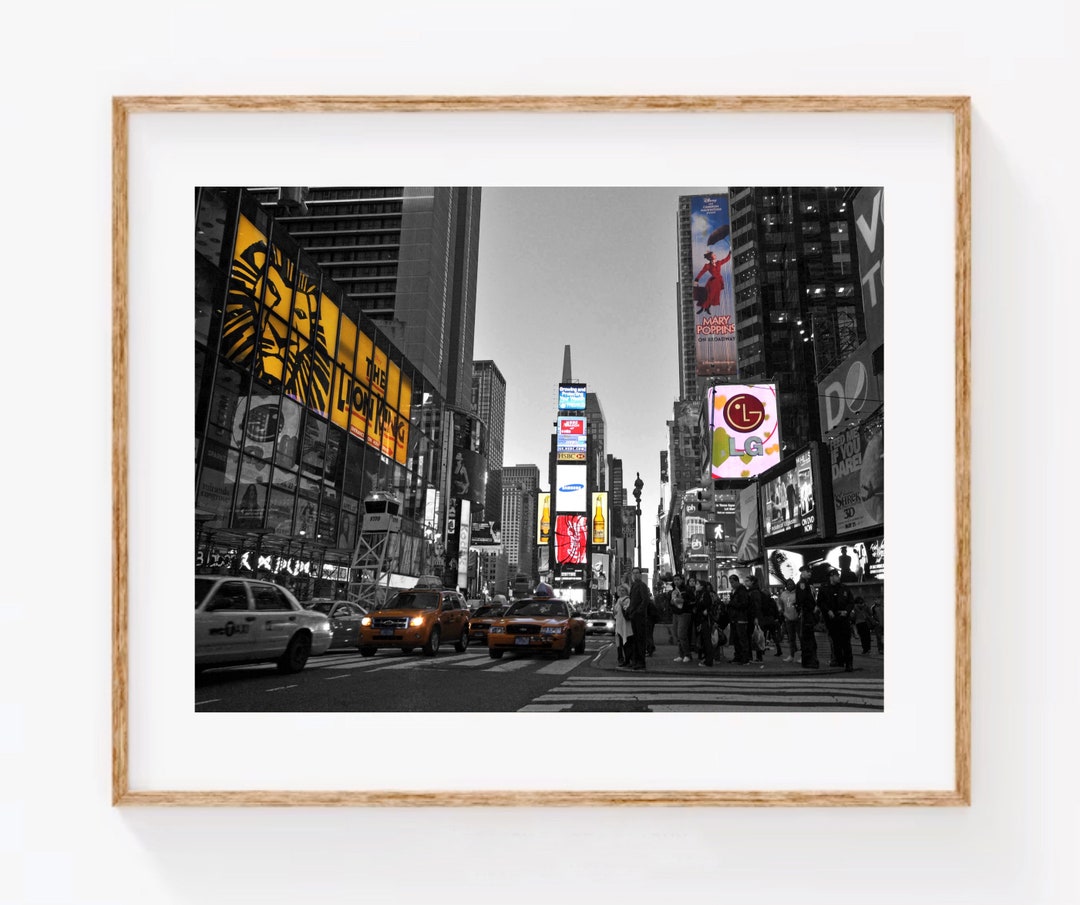 Digital Download of New York Times Square Printable Wall Art, Evening ...