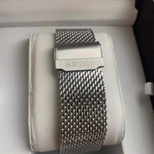 Seiko Compatible Stainless Steel Shark Mesh Watch Strap (18mm/20mm/22mm ...