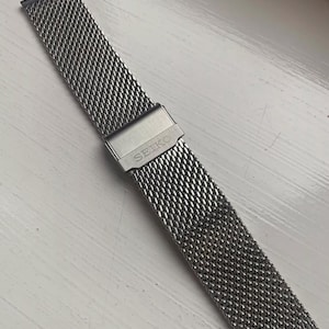 Seiko Compatible Stainless Steel Shark Mesh Watch Strap (18mm/20mm/22mm ...