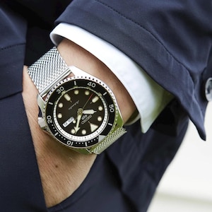 Seiko Compatible Stainless Steel Shark Mesh Watch Strap (18mm/20mm/22mm ...
