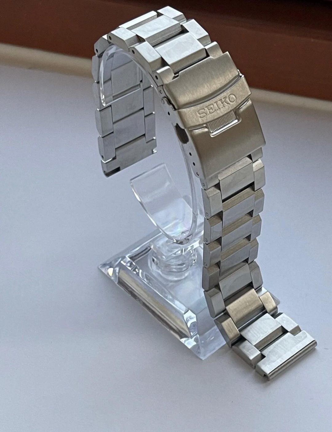 Oyster Stainless Steel Strap for Seiko: 18mm / 20mm/22mm Flat Lug Ends ...
