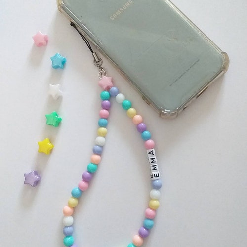 Beary Cute Pastel Phone Charm Strap - Etsy