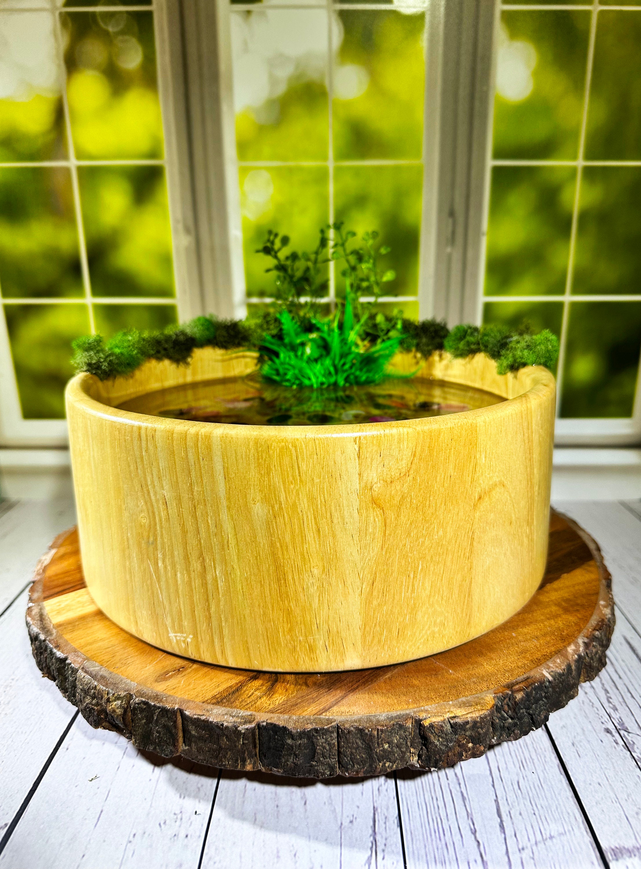 Resin Koi Pond Koi Pond, Large, Small, Fish Pond, Handmade Resin Koi ...