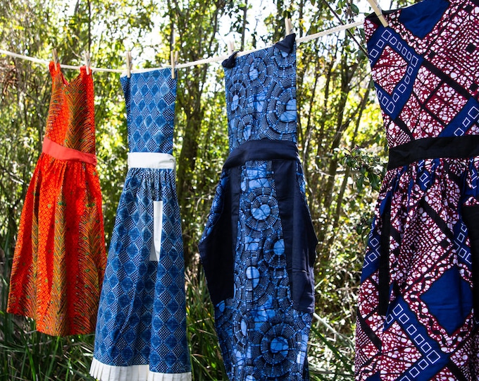 Apron Patchwork African Print (ankara), Vibrant Unique Patchwork Colors ...