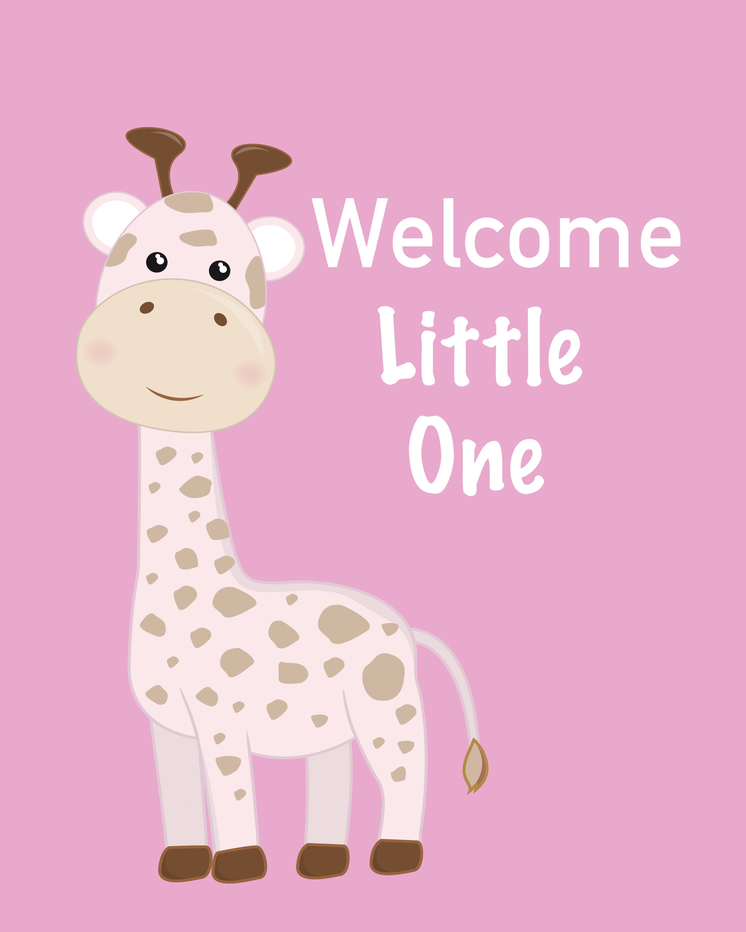 Welcome Little One Art Print for Your Nursery. - Etsy