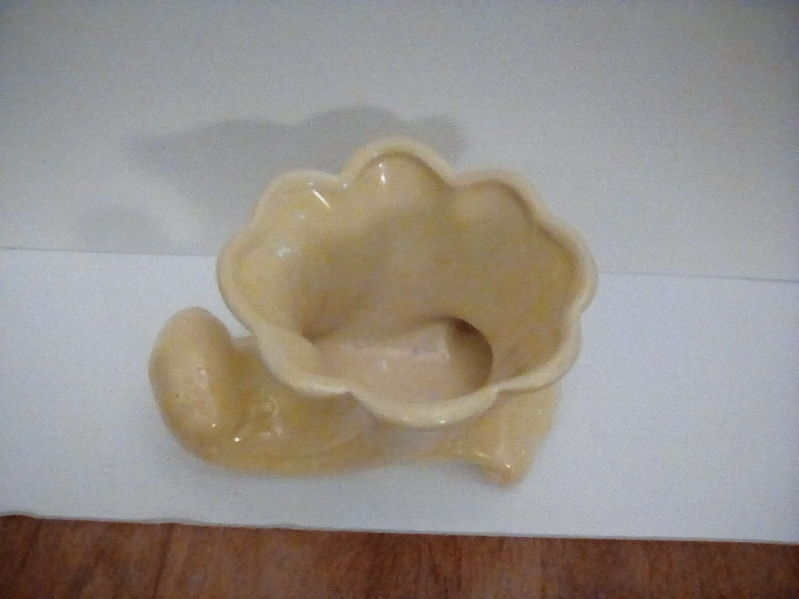 Cameron Clay Products Cornucopia Vase Yellow - Etsy