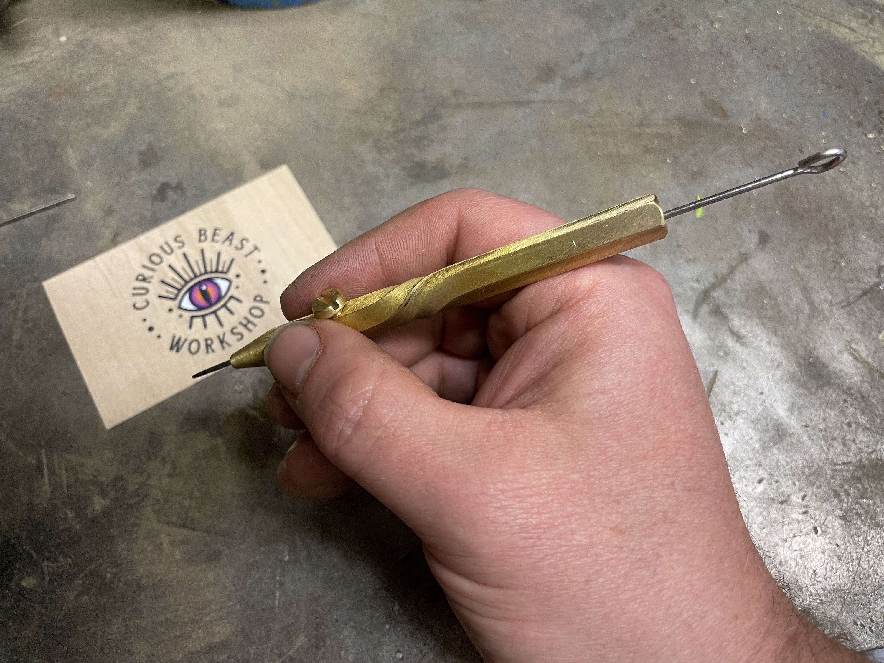 CBW9T Hand Poke Brass Pen Pencil Tool Tattoo Holder Needle - Etsy