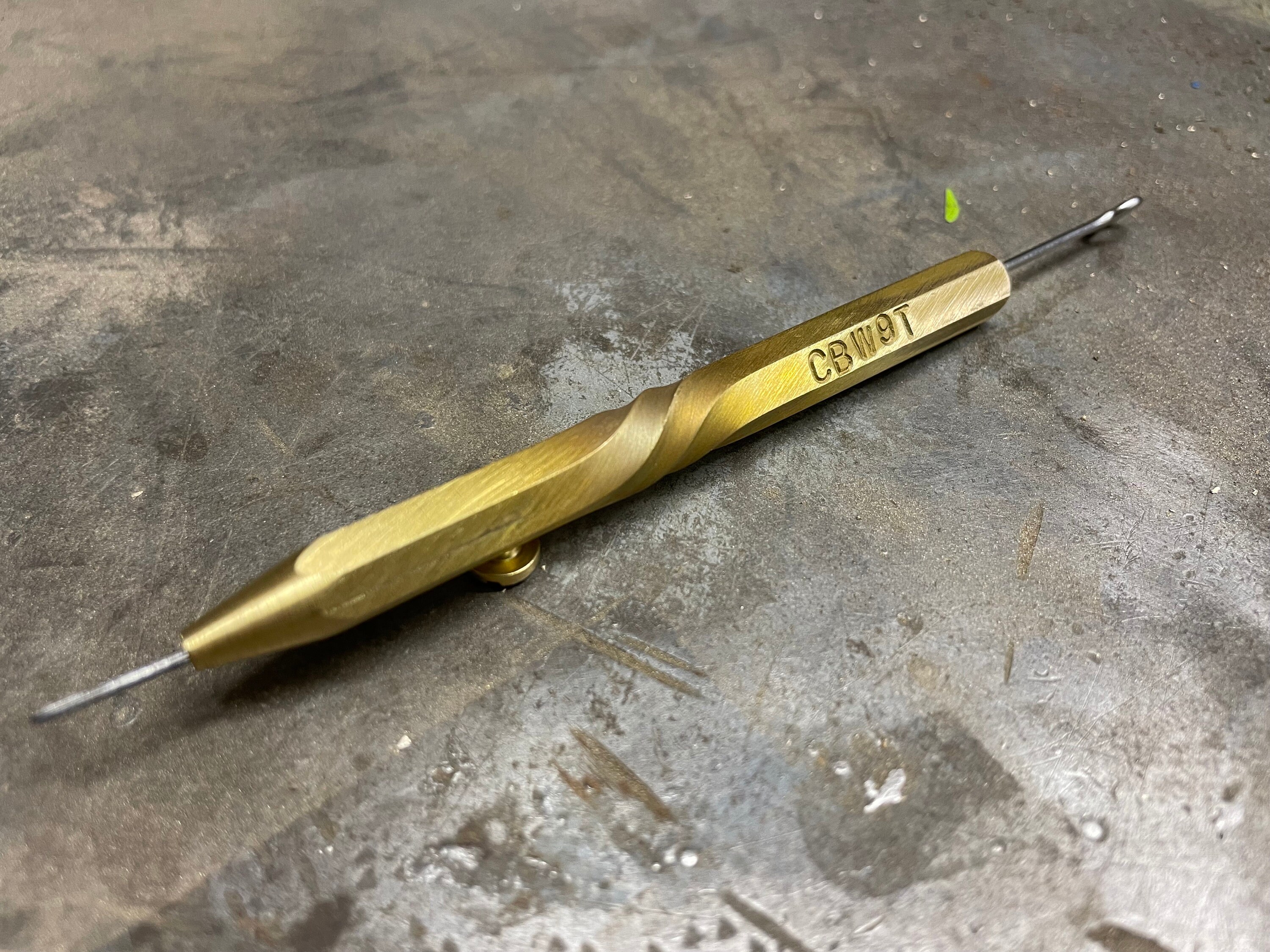 CBW9T Hand Poke Brass Pen Pencil Tool Tattoo Holder Needle - Etsy