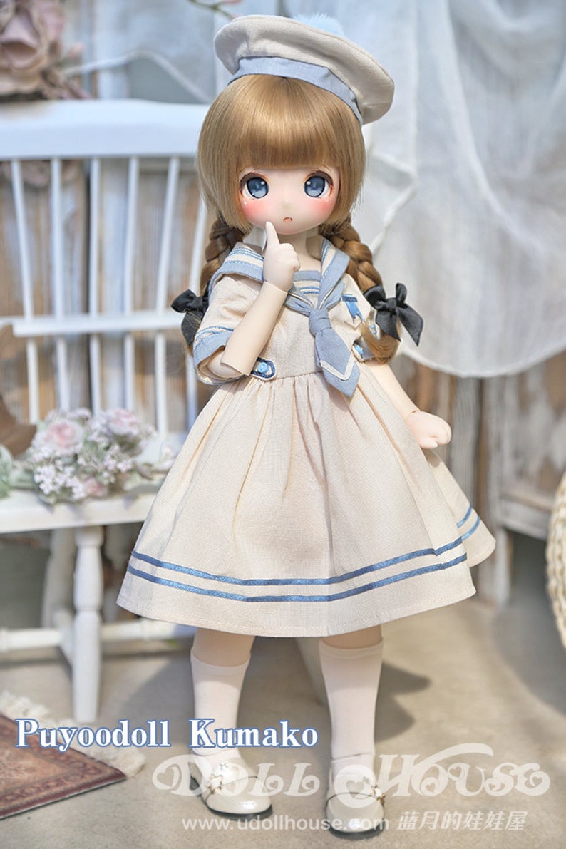 Clothes for 1/4 Bjd/msd/mdd/puyoodoll Kumako Cute Sailor - Etsy