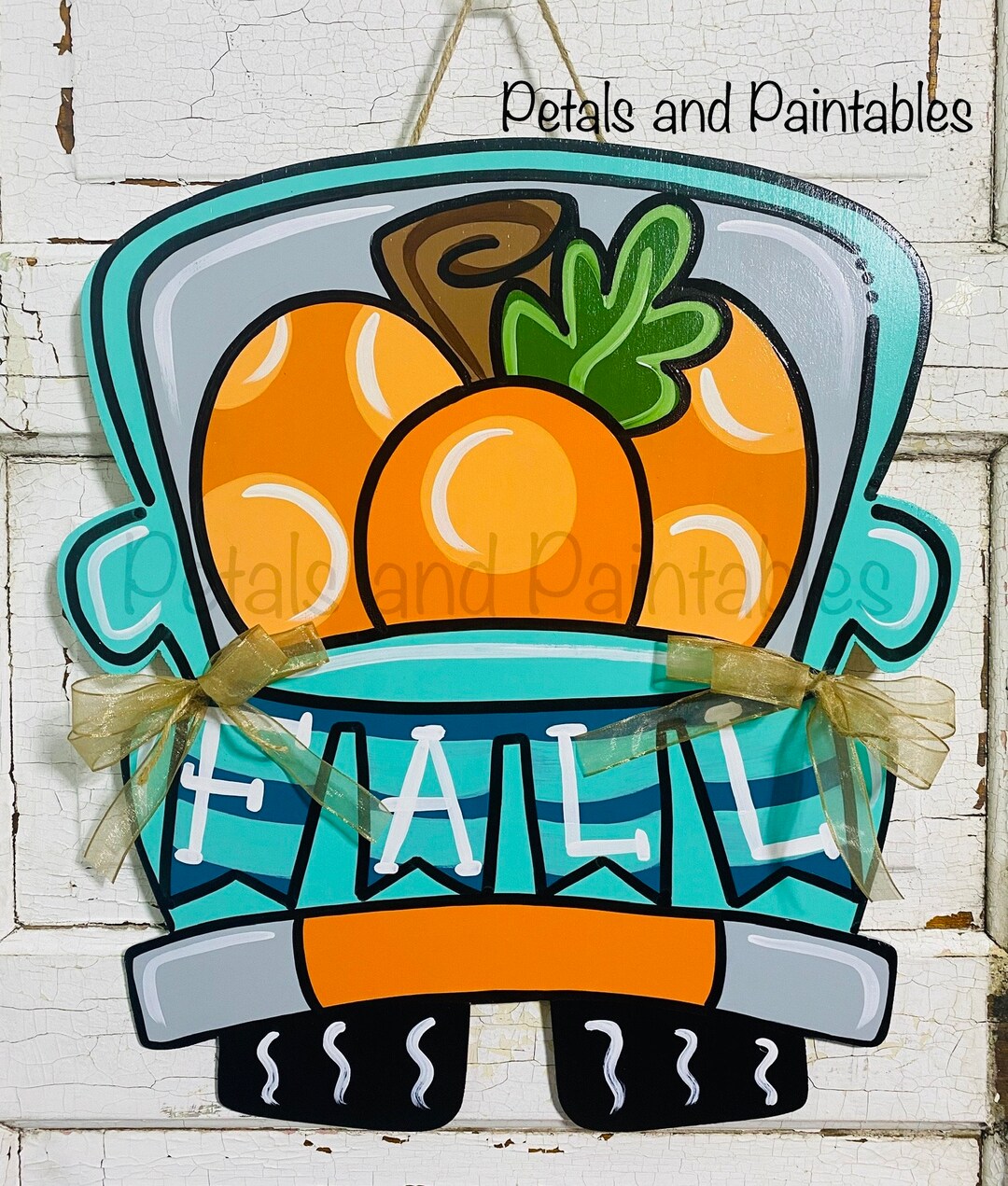 Fall Truck Door Hanger, Pumpkin Truck Sign, Rear Truck - Etsy
