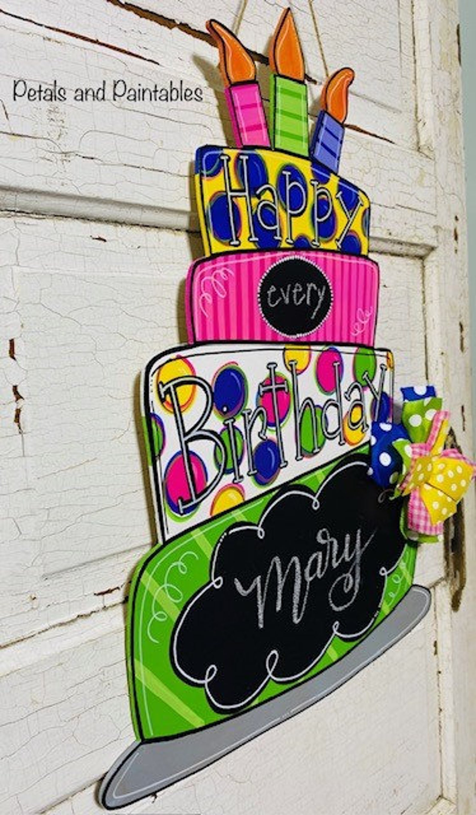 Birthday Cake Door Hanger, Student Celebration, Birthday Party, Teacher ...