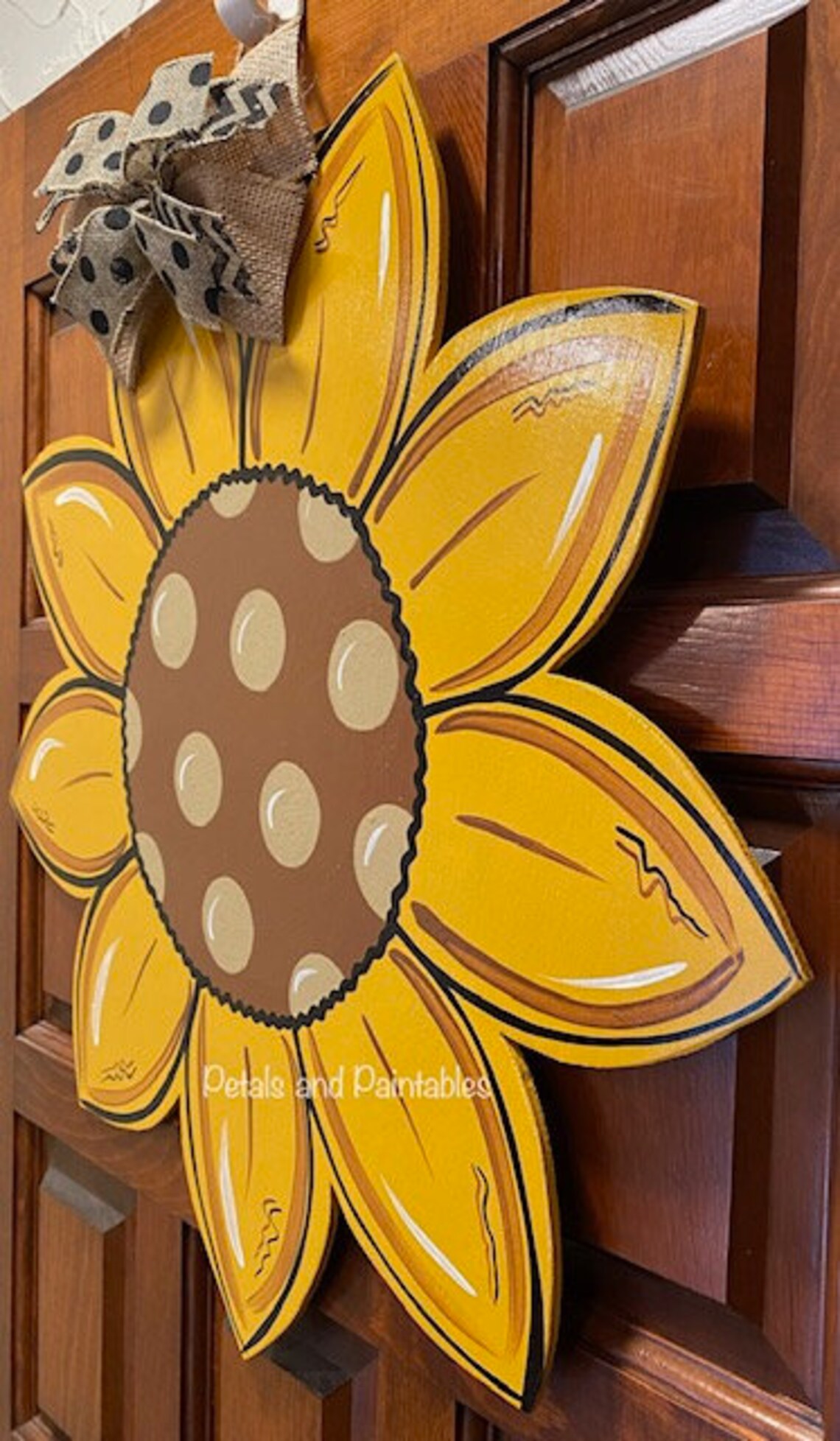Sunflower Door Hanger, Sunflower Wall Decor, Summer or Fall Door Hanger ...