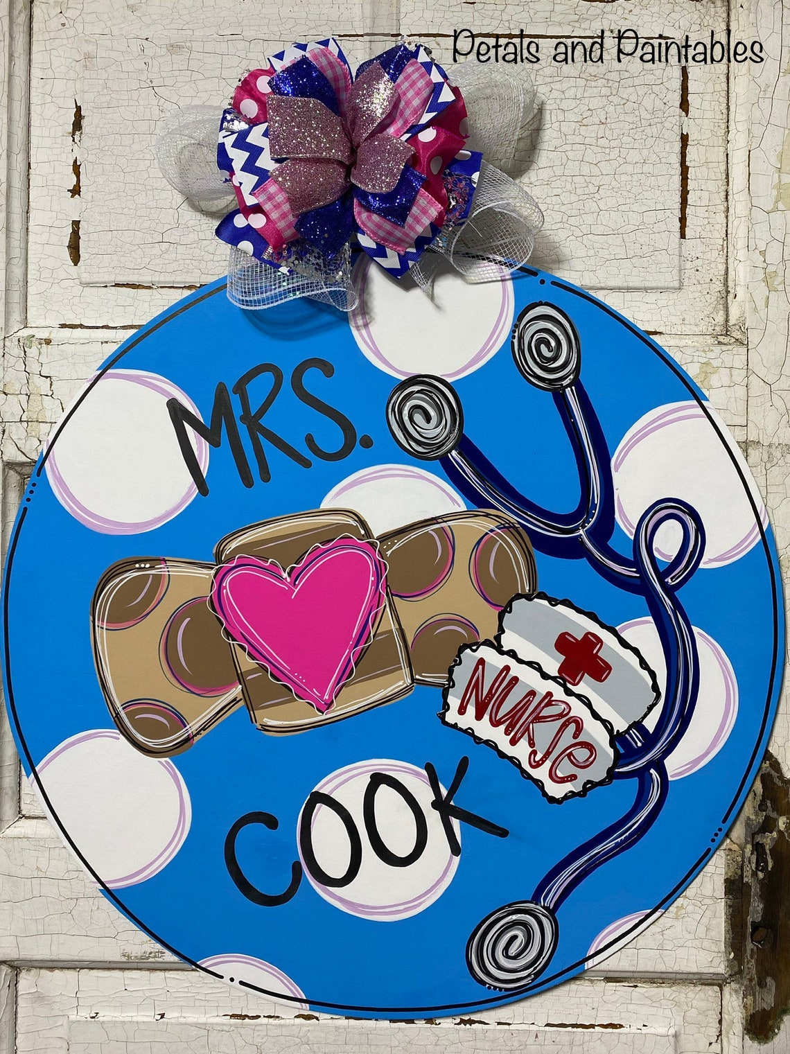 Nurse Door Hanger, Personalized; Nurse Door Sign: Nurse Thank You Gift ...