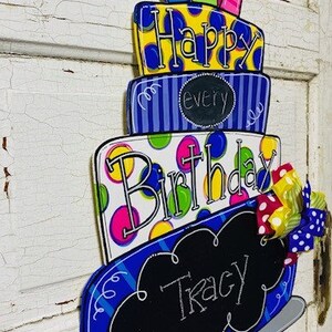 Birthday Cake Door Hanger, Student Celebration, Birthday Party, Teacher ...