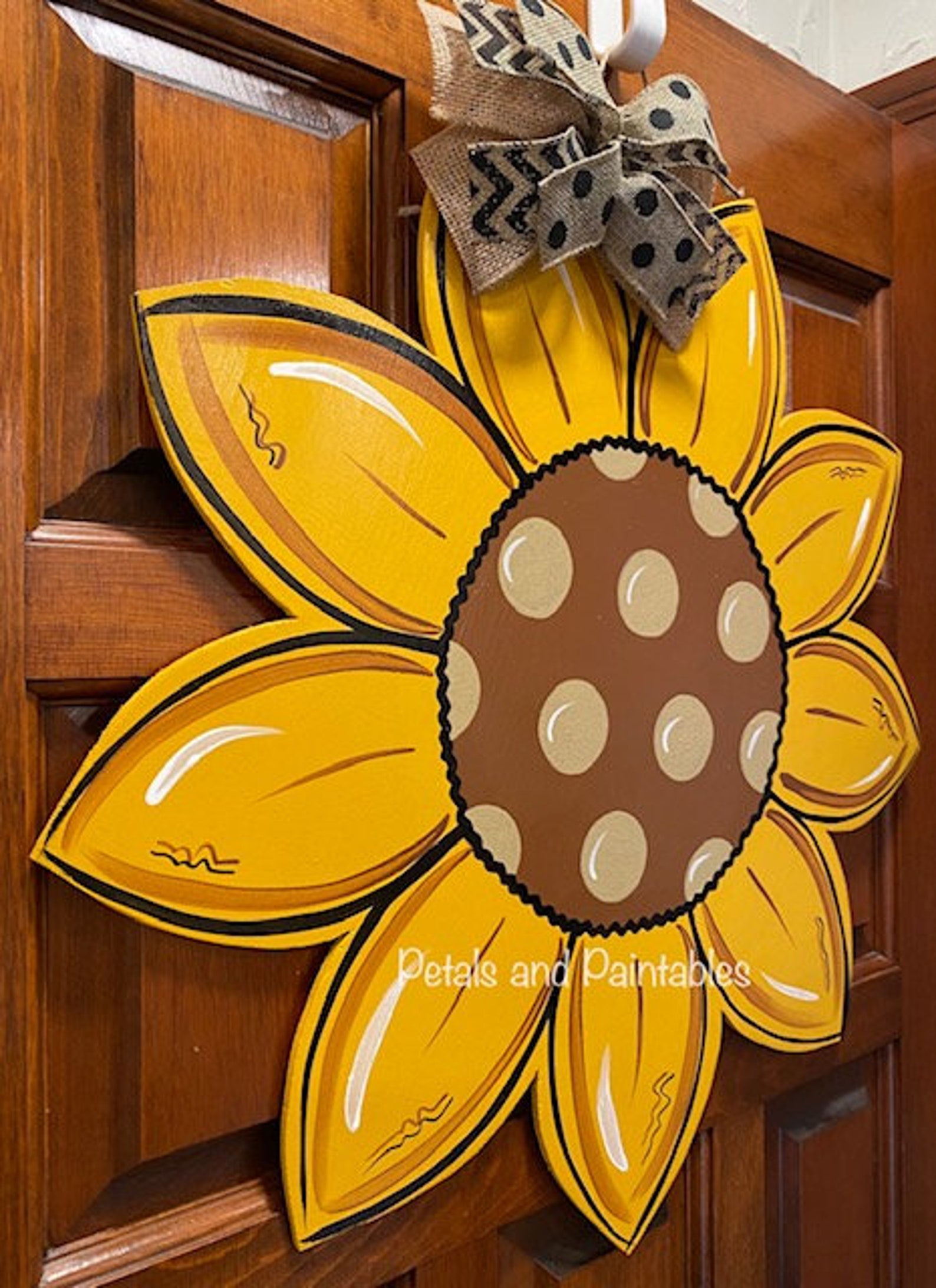 Sunflower Door Hanger, Sunflower Wall Decor, Summer or Fall Door Hanger ...