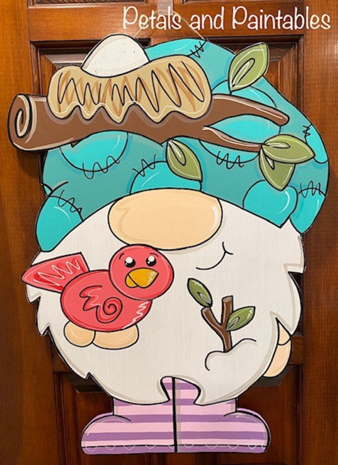 Gnome Door Hanger, Spring Gnome Sign, Welcome Spring Door Decor - Etsy