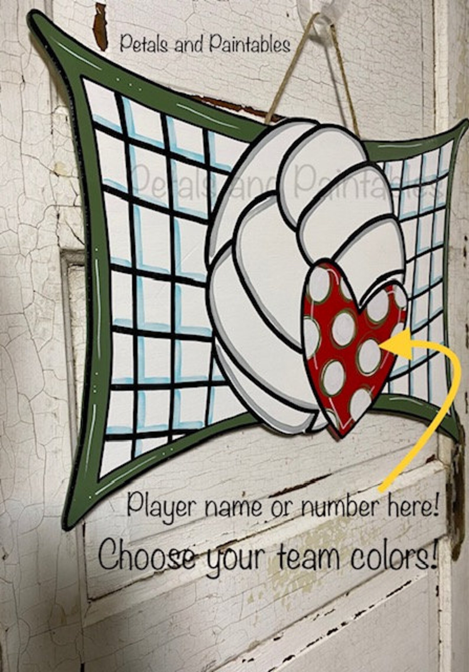 Volleyball Door Hanger, Volleyball Player Sign - Etsy