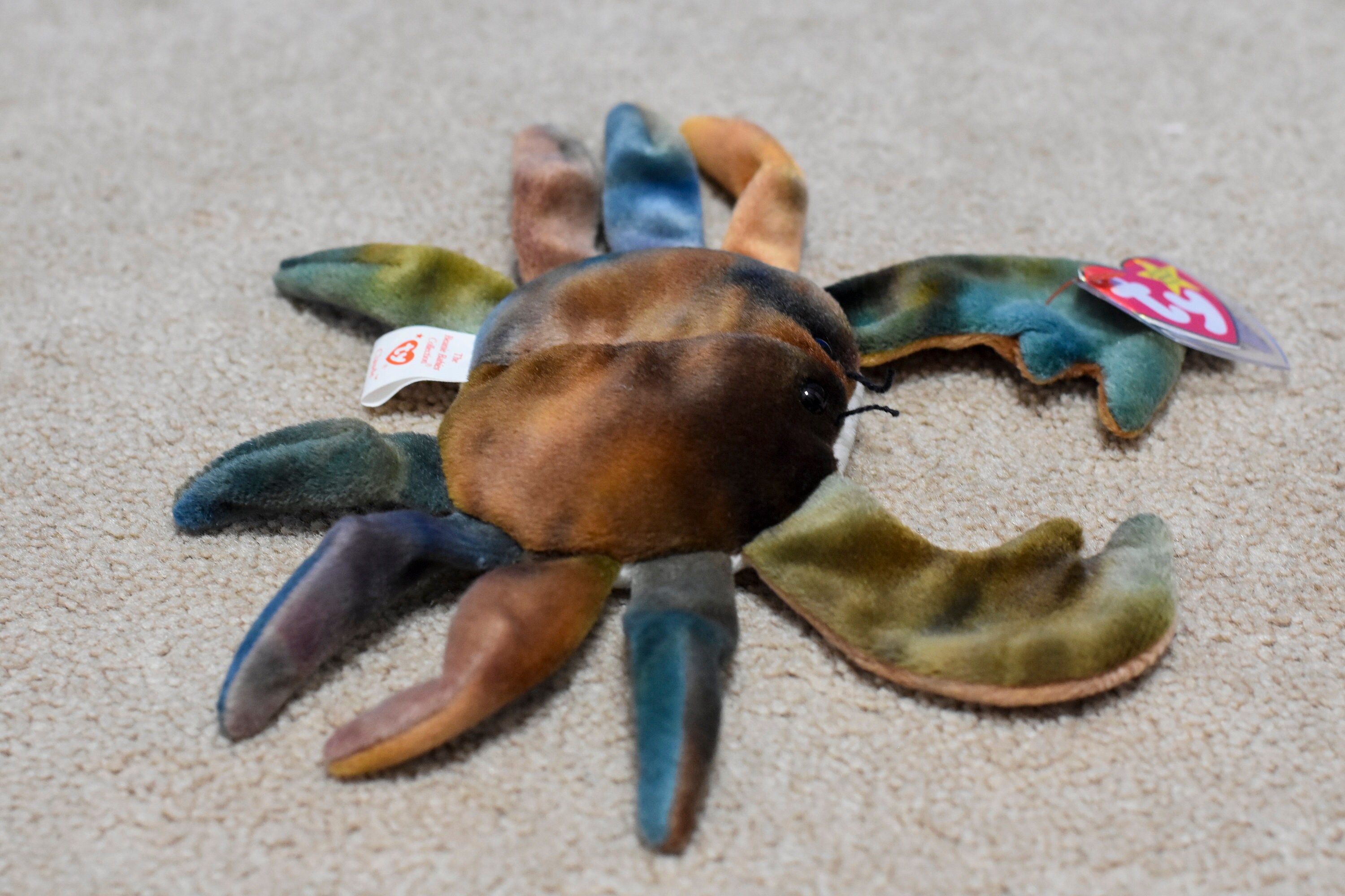 Buy MWMT Claude the Crab Ty Beanie Baby Extremely Rare 1996 With Tag ...