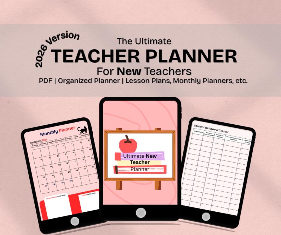 2026 New Teacher Planner: Academic, Behaviour, & Class Organizer ...