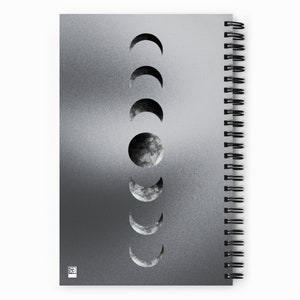Moon Phases Spiral Notebook - Dot Journal - Etsy