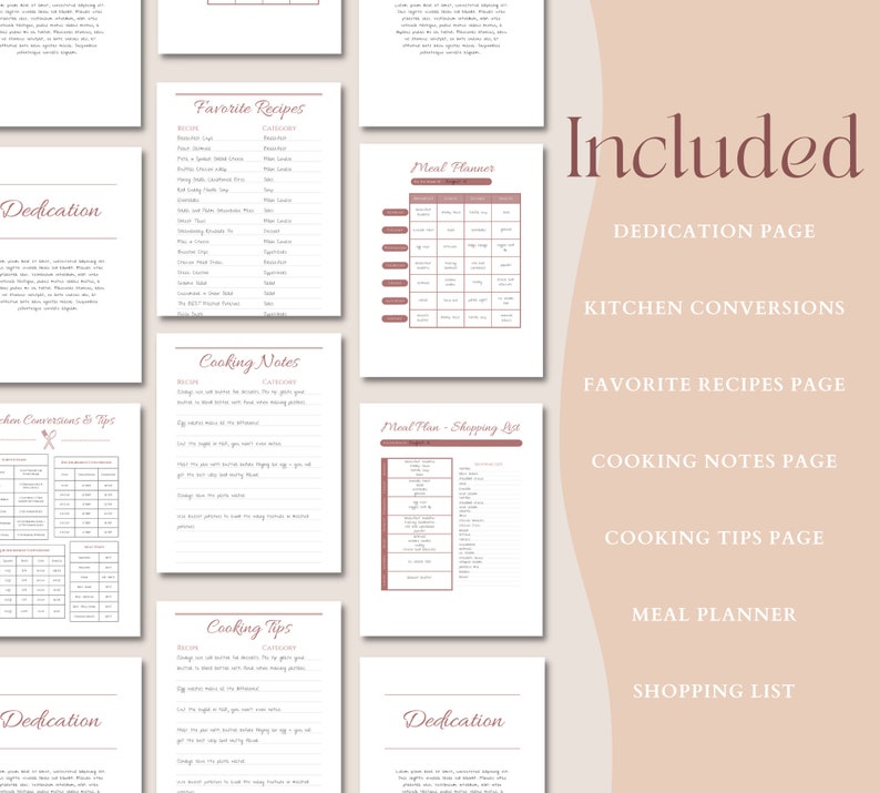 7 Cookbook Templates With Colors | Fully Customizable With Canva ...