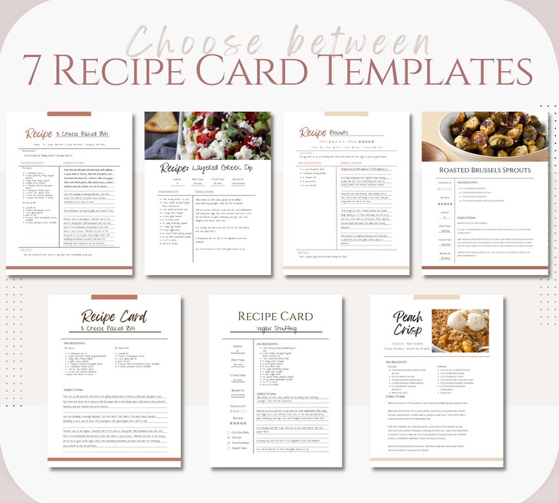 DIY Recipe Cookbook Template | Canva, Food Quotes (digital Download) - Etsy