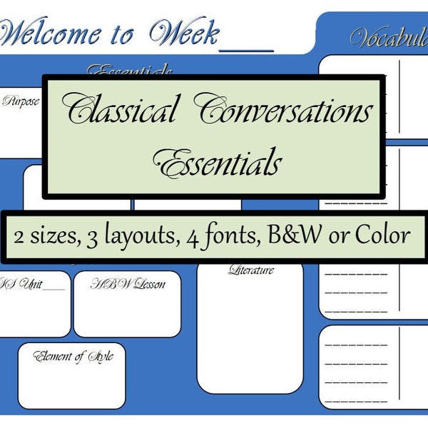 Classical Conversations - Etsy