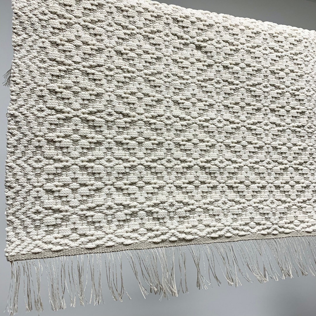 Boho Fringe Rug Runner, Bedside Rug, Luxury Bathroom Mat , Handwoven ...