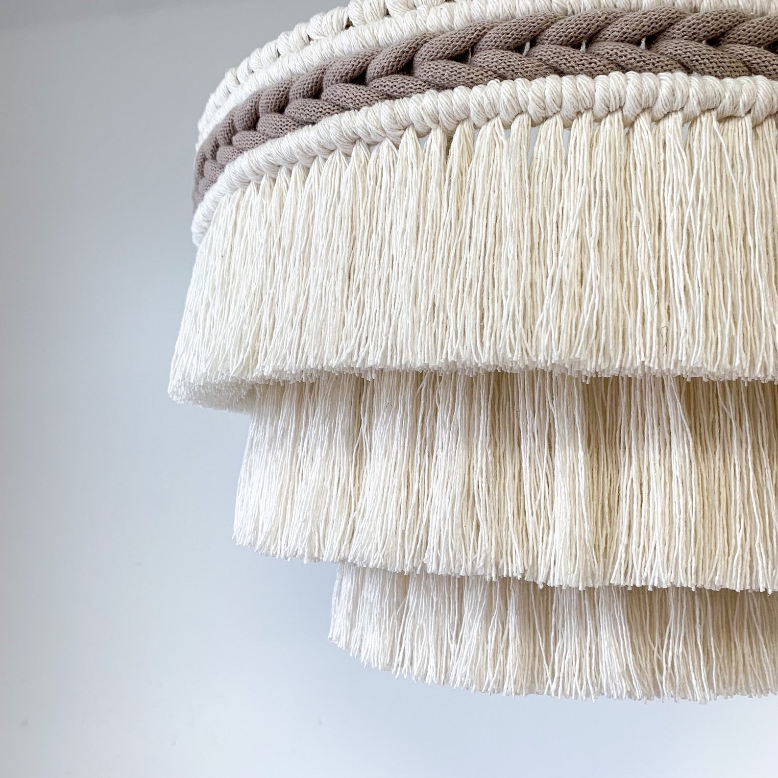 Boho Light Fixture, Fringe Chandelier, Bedroom Pendant Light, Boho ...