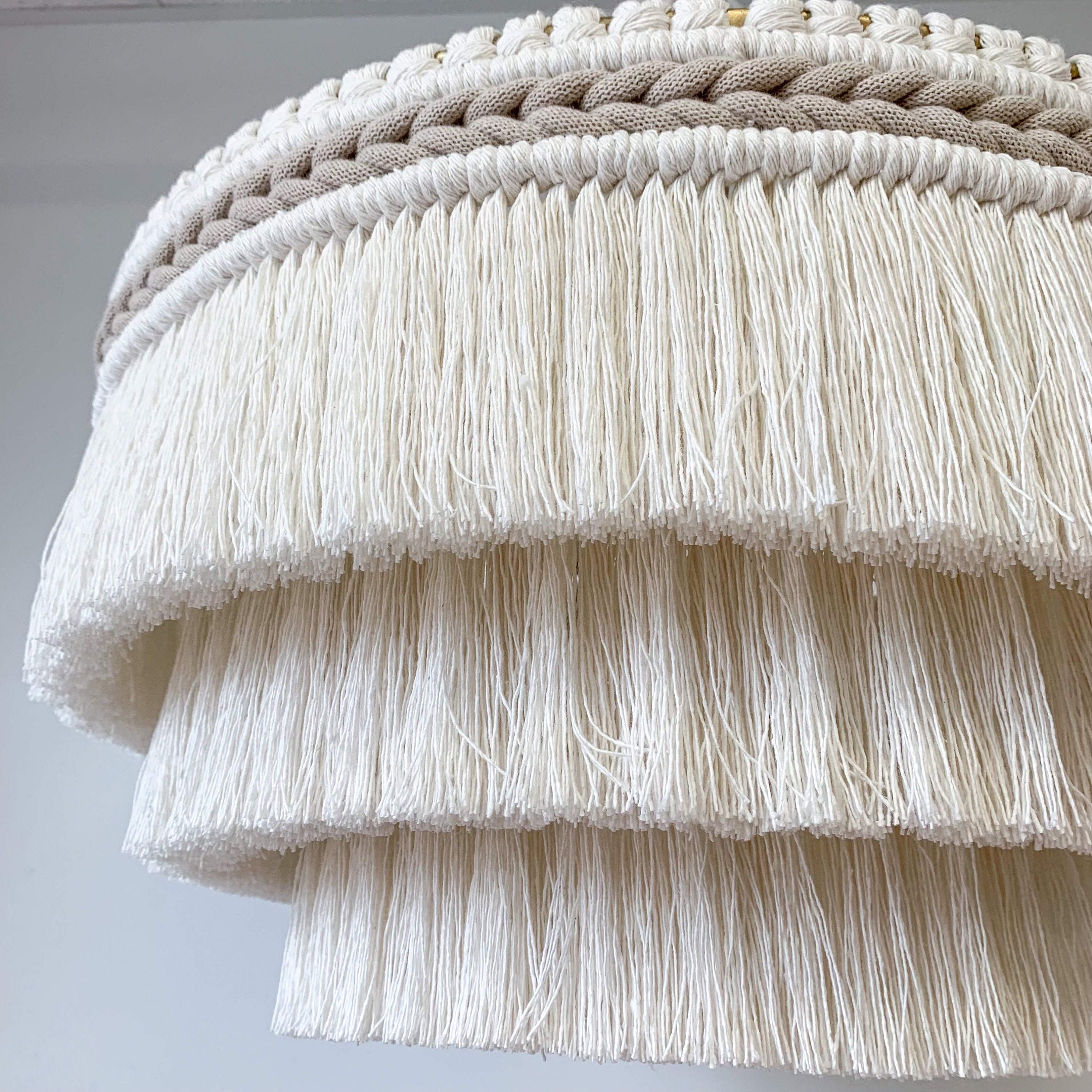 Boho Light Fixture, Fringe Chandelier, Bedroom Pendant Light, Boho ...