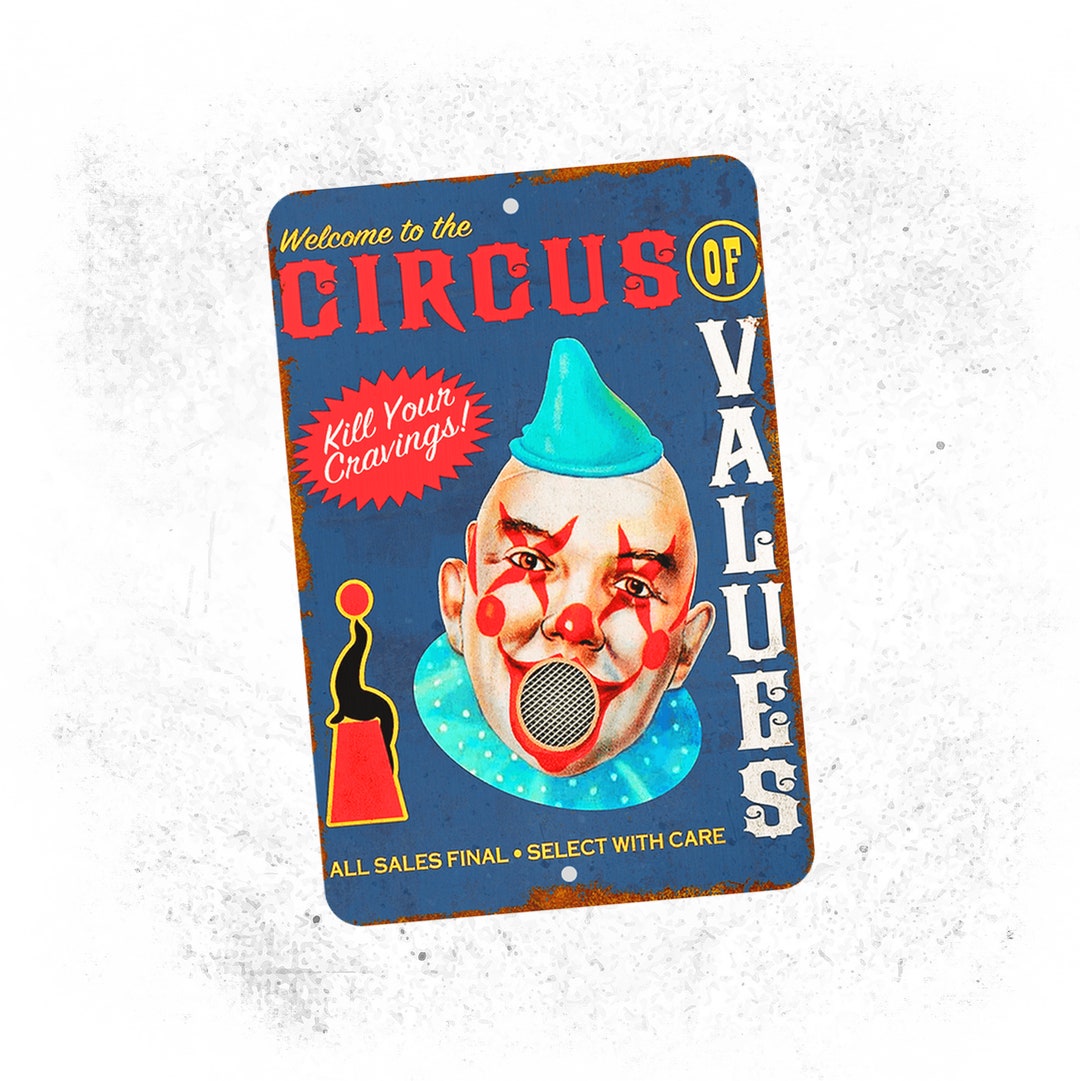 Circus of Values Sign - Etsy
