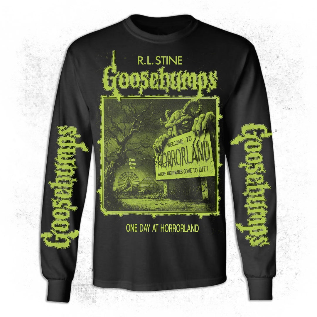 Horrorland Slime Green Goosebumps Longsleeve Shirt - Etsy